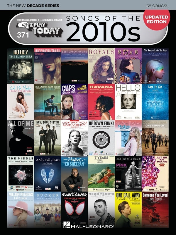 SONGS OF THE 2010S EZ PLAY 371 NEW DECADE SERIES UPDATED – PianoMax by ...